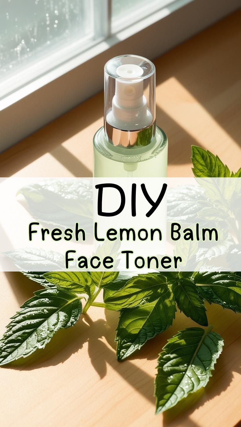 Refreshing Lemon Balm Face Toner Recipe