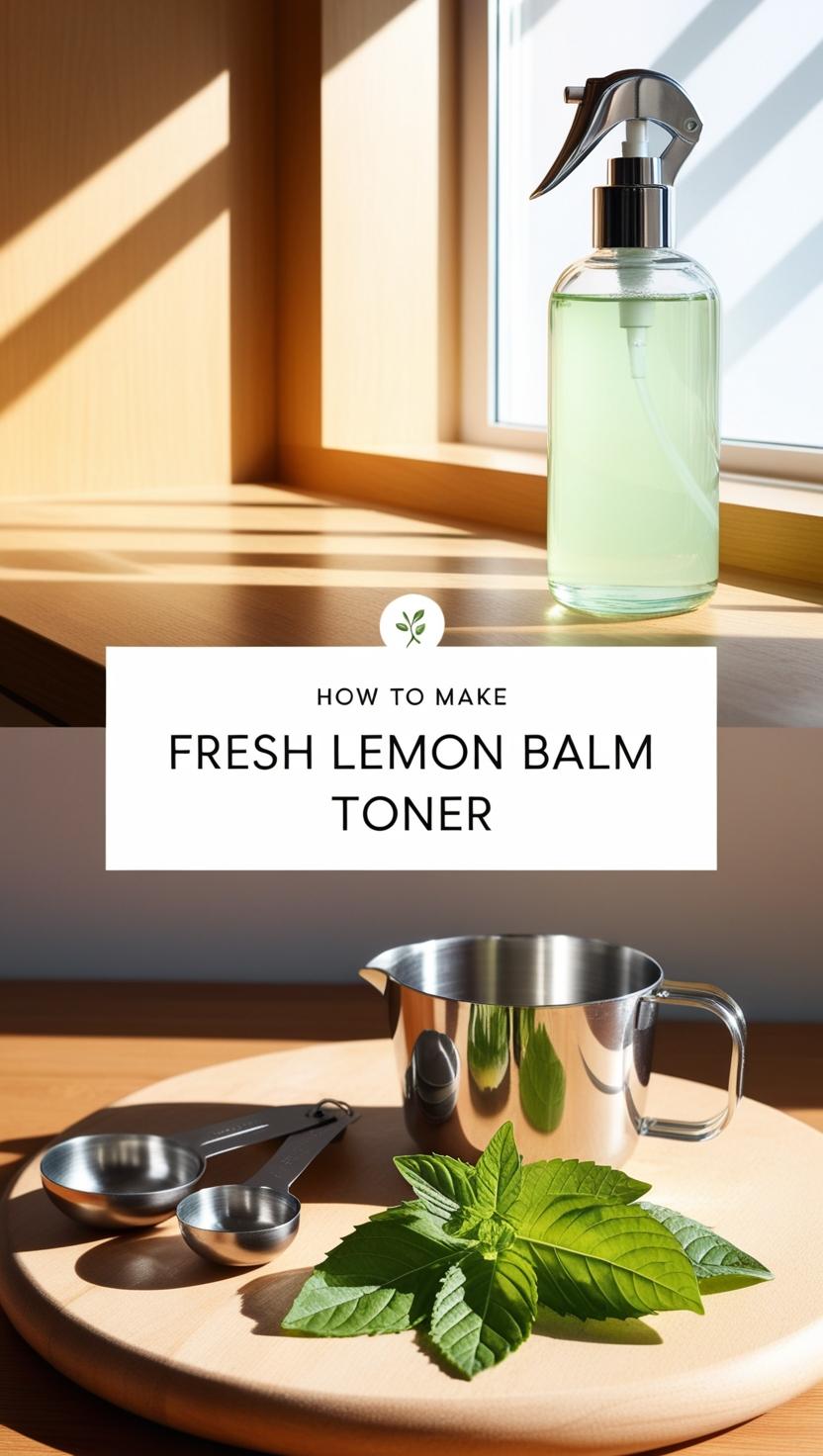 Refreshing Lemon Balm Face Toner Recipe