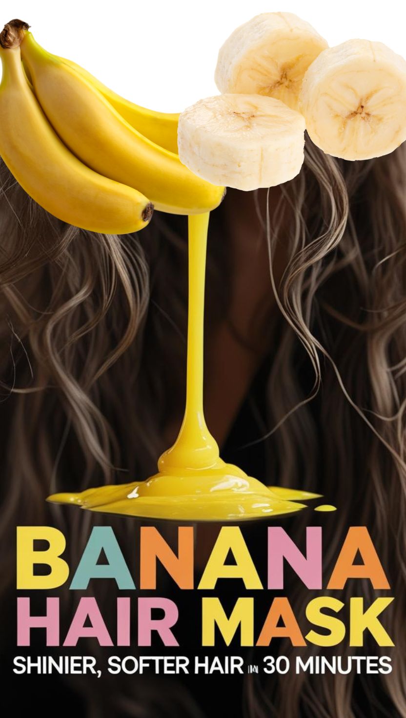 This Banana Hair Mask Fixed My Frizzy Hair—And It’s So Easy to Make